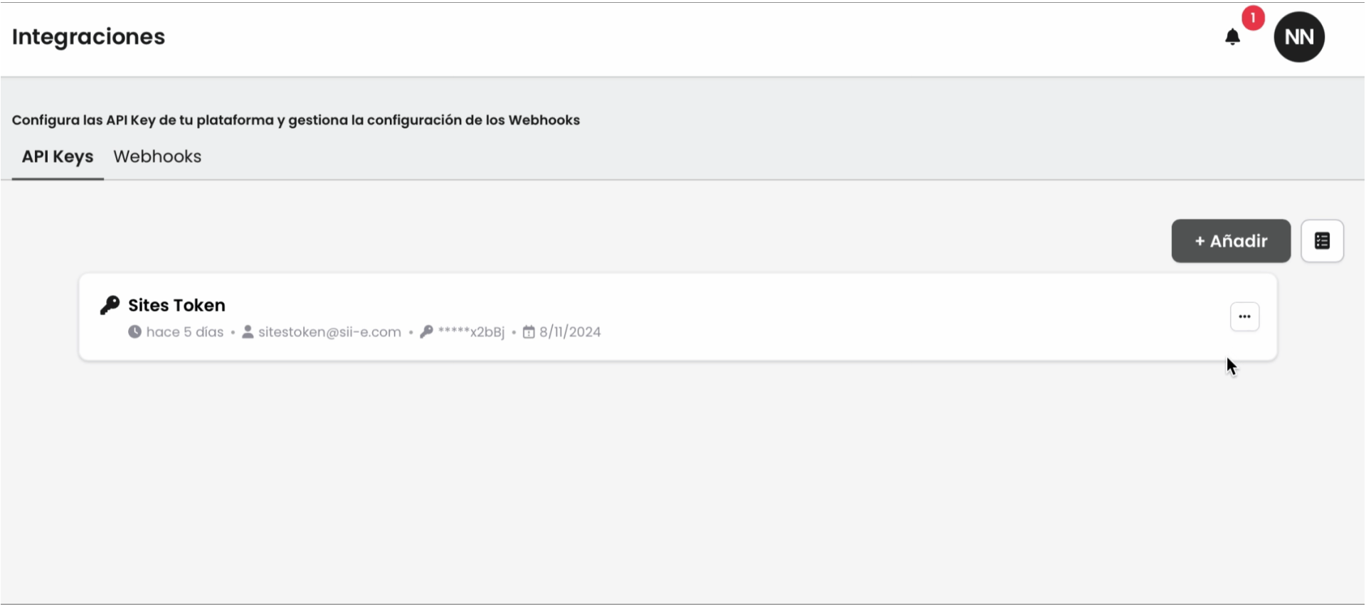 ¿Cómo crear API Key en la plataforma? – Wattwin - Centro de soporte